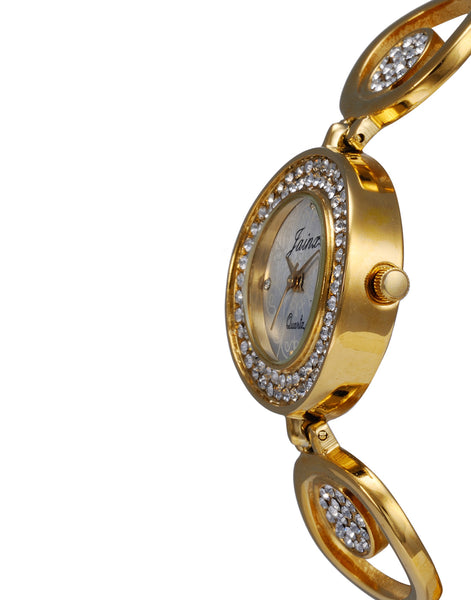 Jainx Princess Bracelet Golden Analog Watch For Women - JW513 – Jainx Store